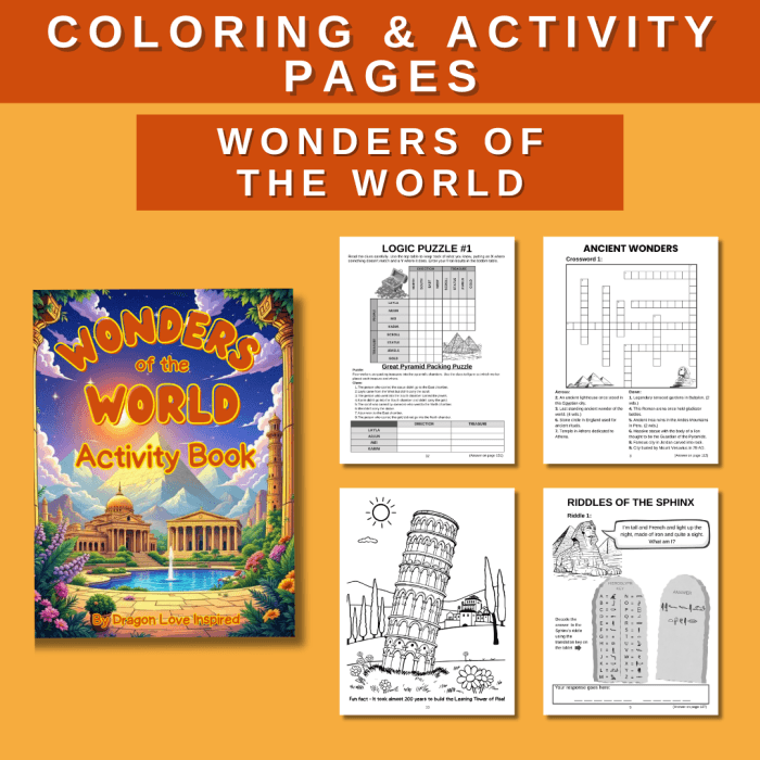 Activity & Coloring Pages - World Wonders - Dragon Love Inspired